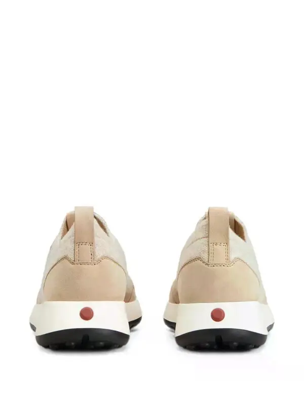 TOD'S Red Dot Socks Sneakers In Knit And Suede