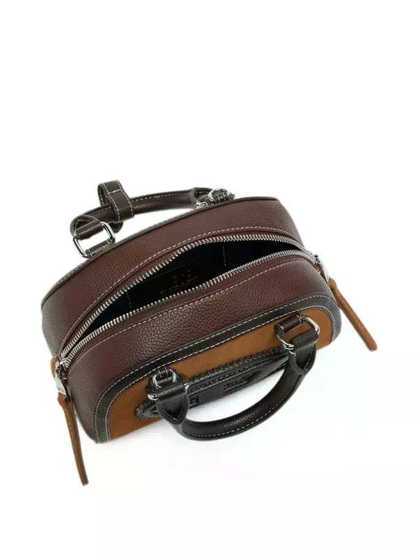 DIESEL® 1dr Dome Small Bowling Bag In Suede And Grainy Pu