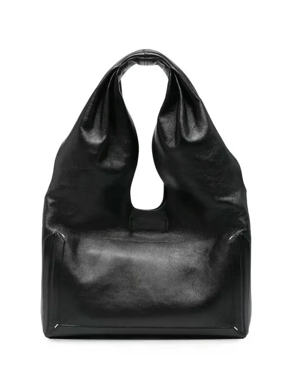 MAISON MARGIELA Leather Shoulder Bag - Black