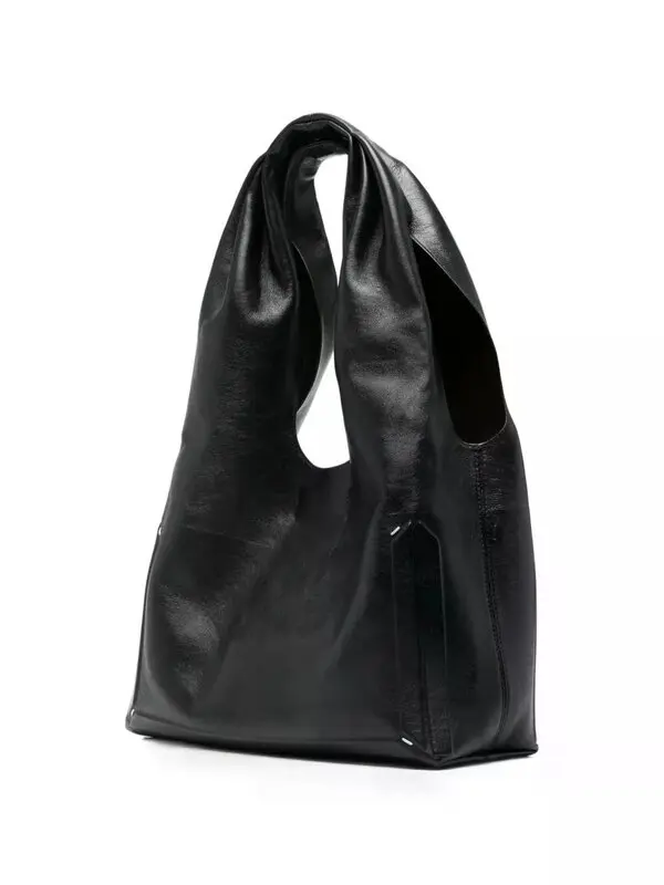 MAISON MARGIELA Leather Shoulder Bag - Black
