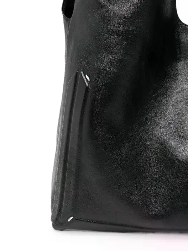 MAISON MARGIELA Leather Shoulder Bag - Black