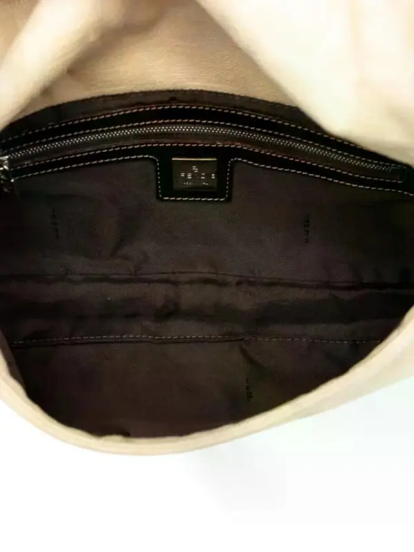 Fendi 20th Century Zucca Canvas Baguette Shoulder Bag