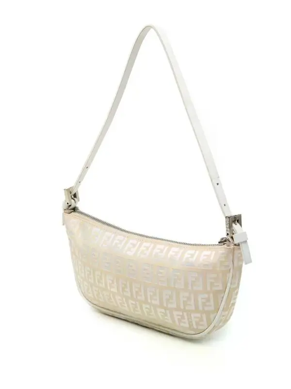 Fendi 2000-2010 Zucchino Canvas Shoulder Bag