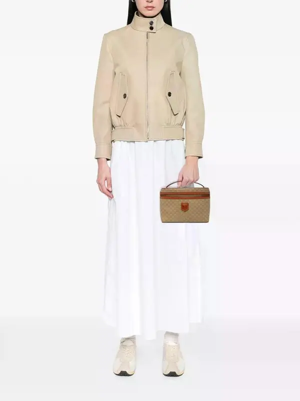 Celine 1996 Macadam Coated Canvas Vanity Bag