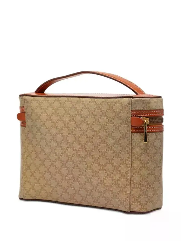 Celine 1996 Macadam Coated Canvas Vanity Bag