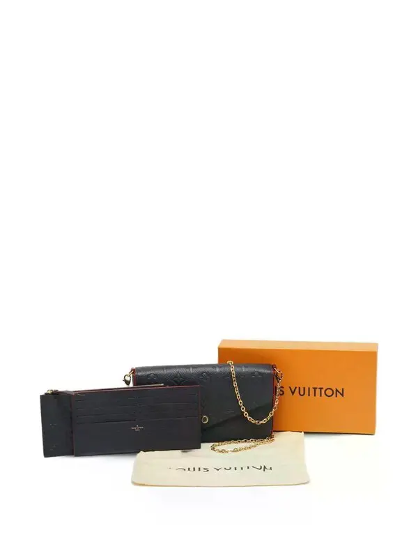 LOUIS VUITTON Félicie Pochette Monogram Empreinte Clutch Bag