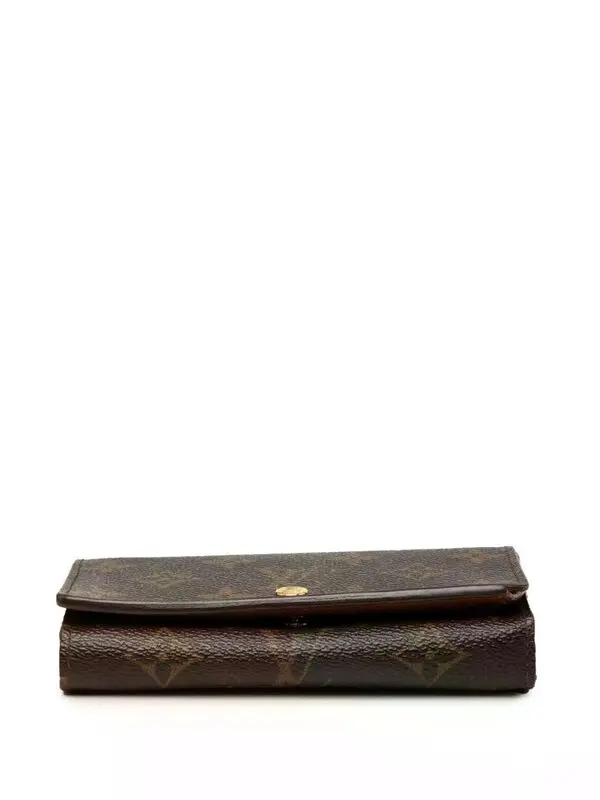 LOUIS VUITTON 2002 Monogram Porte Monnaie Tresor Wallet Small Wallets