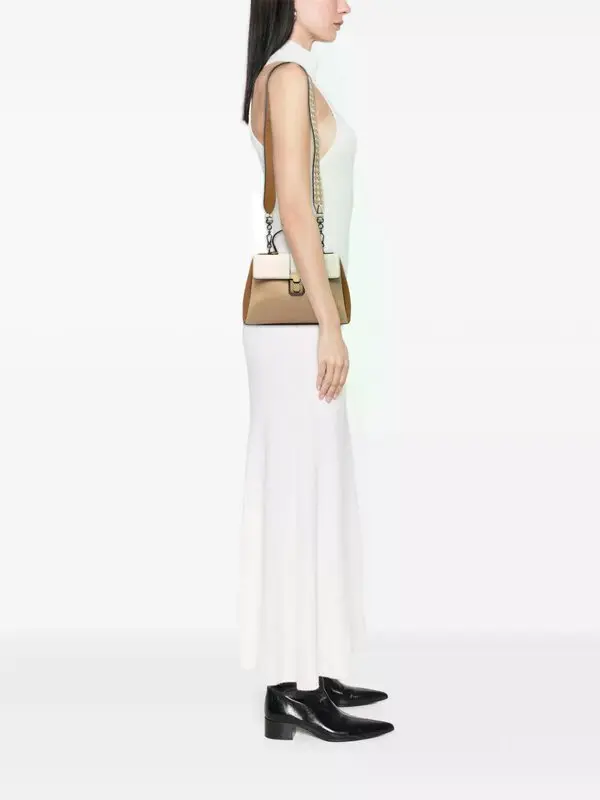 Bottega Veneta Small Tricolor Nappa Piazza Top Handle Satchel