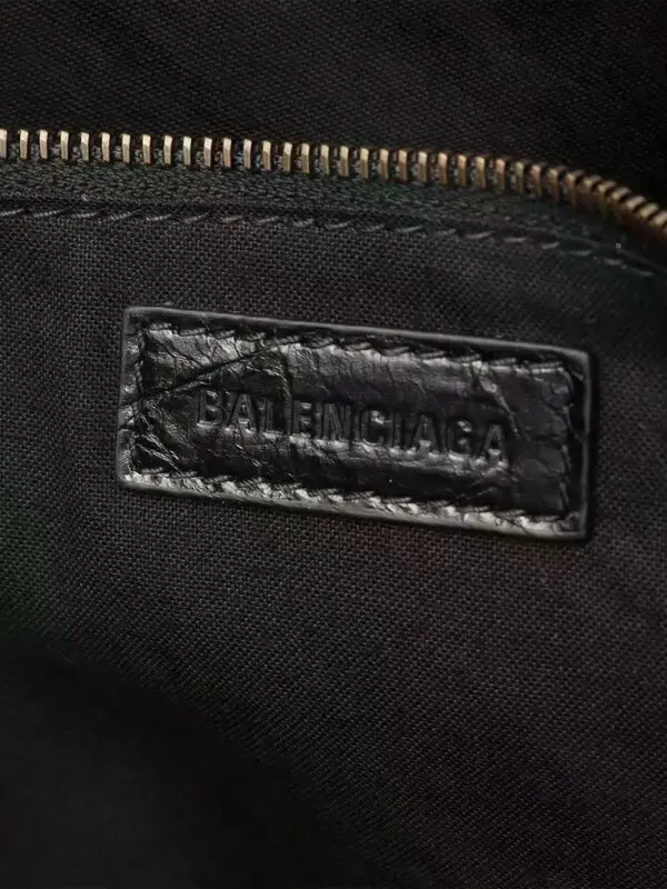 Balenciaga Lambskin Leather Travel Bag - Black