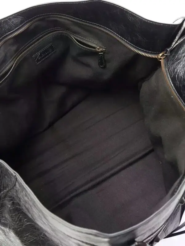 Balenciaga Lambskin Leather Travel Bag - Black