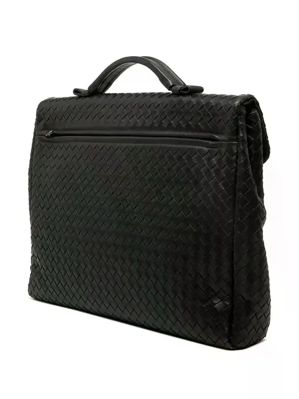 Bottega Veneta 2010 Nappa Intrecciato Briefcase Business Bag - Black