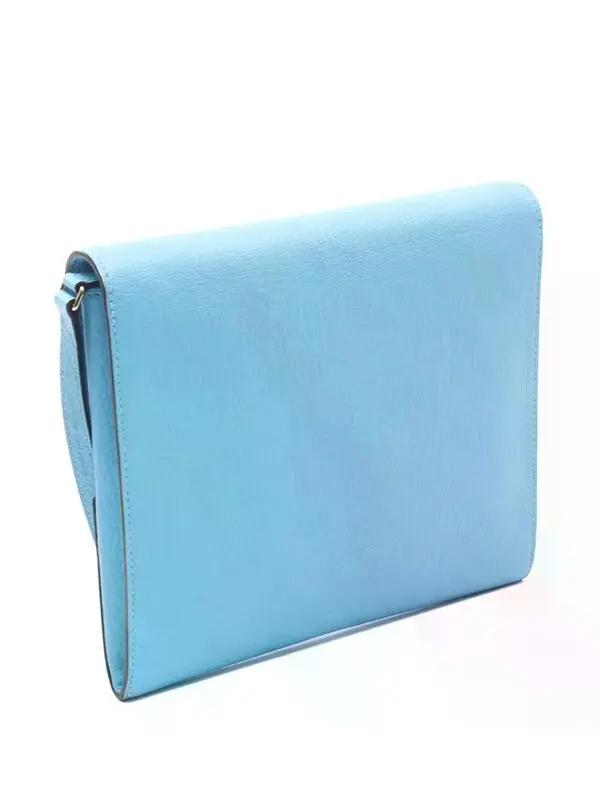 Hermès Chevre Cinhetic To Go Wallet Crossbody Bag - Blue