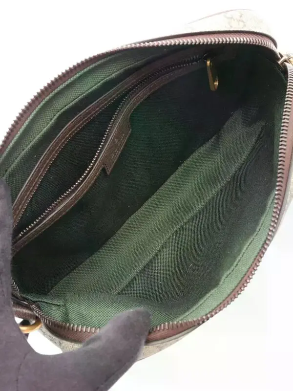 Gucci Small Gg Supreme Web Ophidia Crossbody Bag - Neutrals