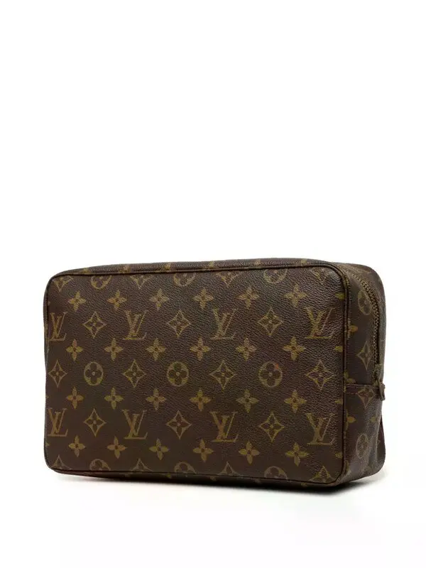 LOUIS VUITTON Monogram Canvas Trouse Toilette 28 Clutch Bag - Brown
