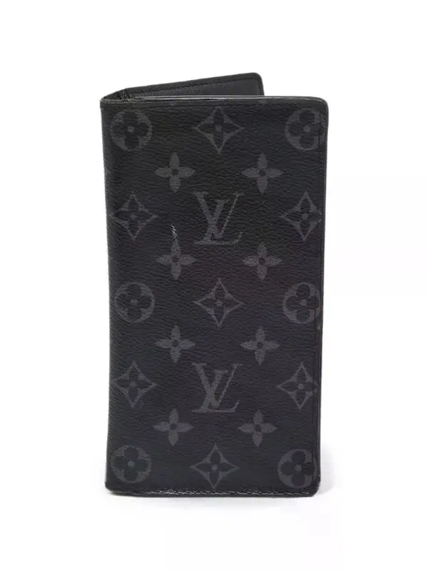 LOUIS VUITTON Brazza Monogram Eclipse Wallet