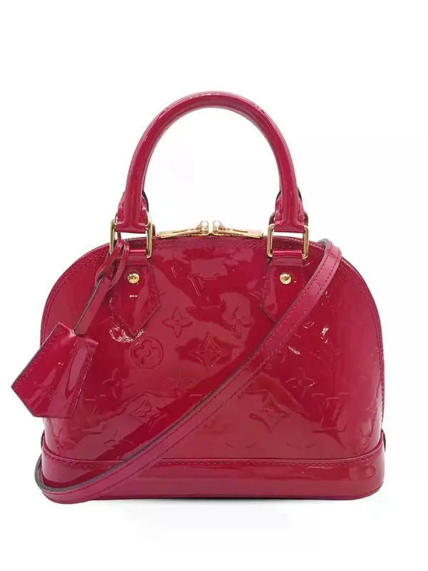 LOUIS VUITTON 2014 Monogram Vernis Alma Bb Satchel