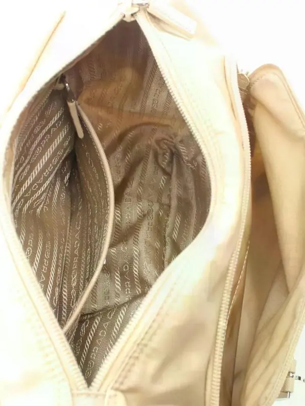 Prada Tessuto Zip Double Buckle Messenger Bag