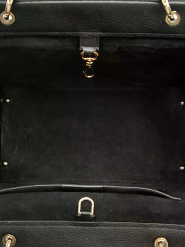 FERRAGAMO Grained Calfskin Meera Tote Satchel