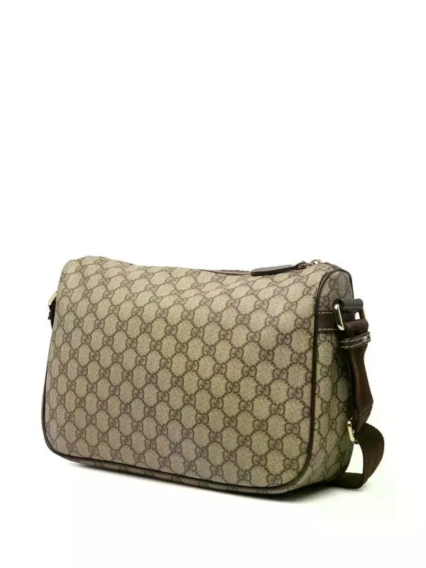 Gucci Gg Supreme Double Pocket Crossbody Bag