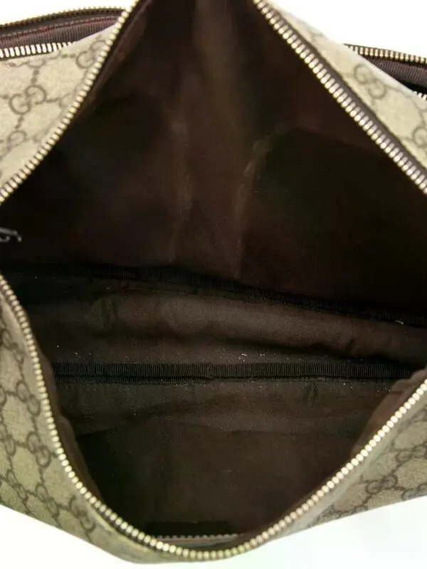 Gucci Gg Supreme Double Pocket Crossbody Bag
