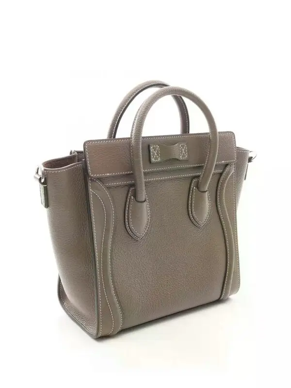 Celine Leather Luggage Tote Satchel