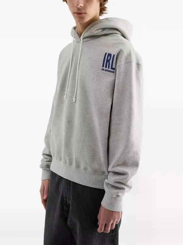 JIL SANDER Logo-print Jersey Hoodie