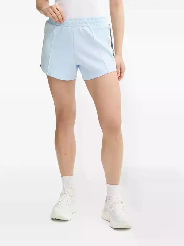 Guess Logo-print Side-stripe Shorts - Blue