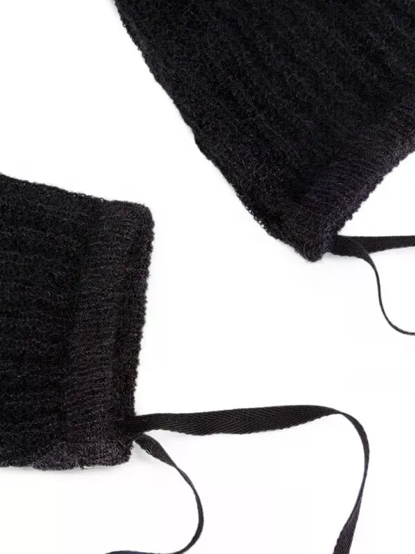 ANN DEMEULEMEESTER Rib-knit Gauntlets