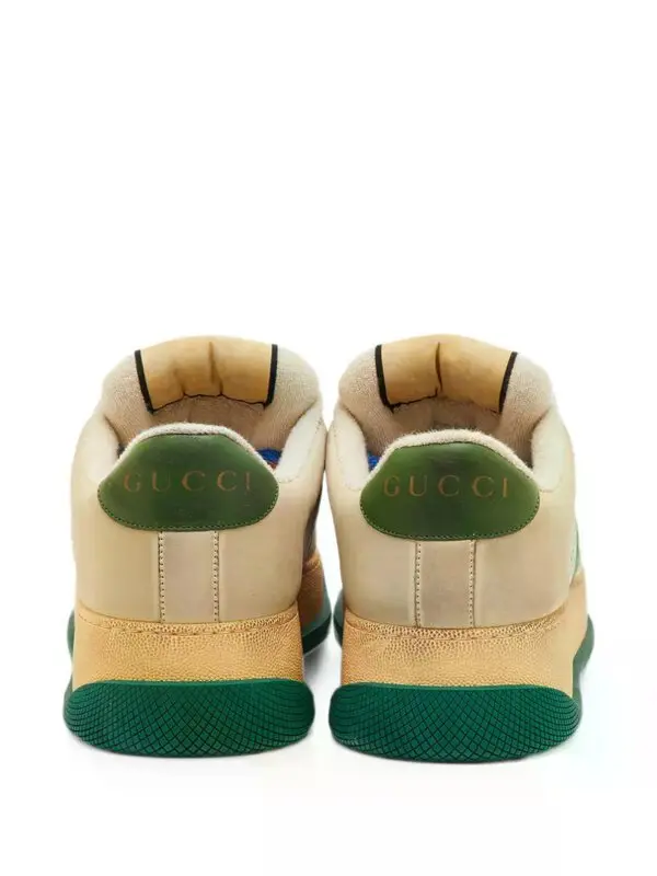 Gucci Screener Web-stripe Sneakers - Neutrals