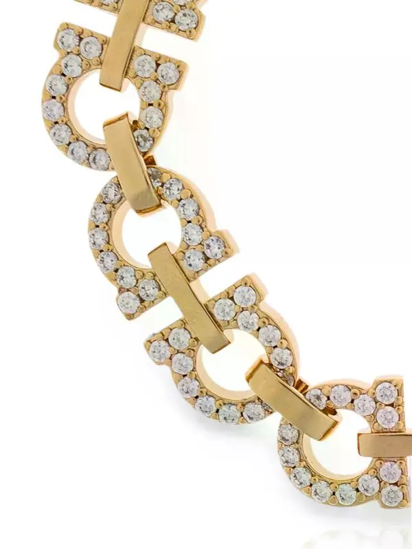 FERRAGAMO Gancini Crystal Bracelet