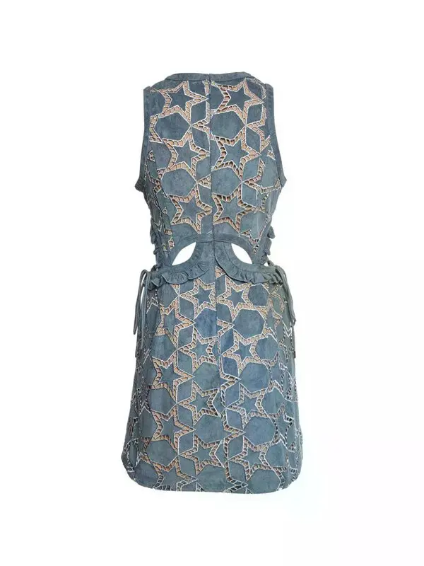 SELF-PORTRAIT Embroidered Cutout Mini Dress