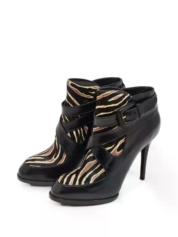 TOD'S Zebra-print Ankle Boots