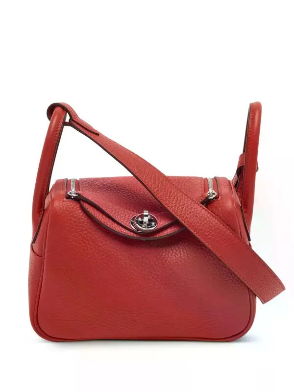 Hermès Lindy Ii Mini Tote Bag - Red