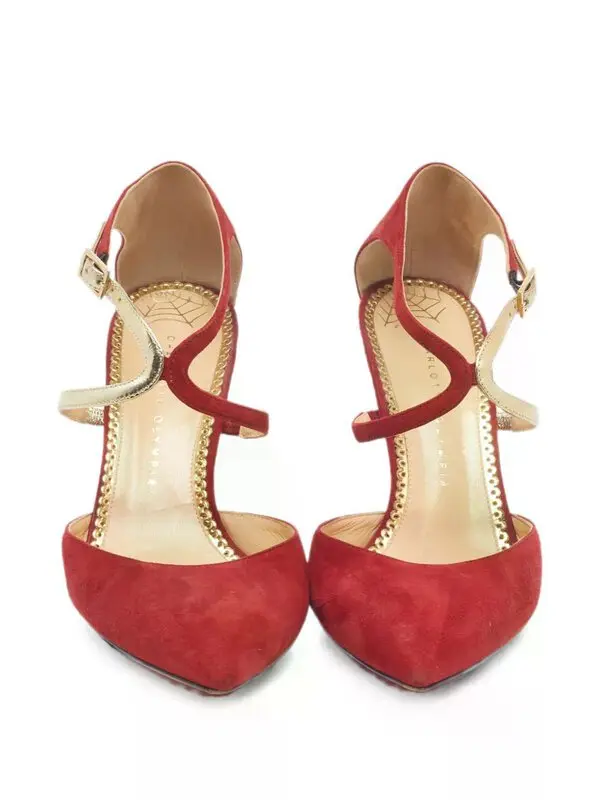 CHARLOTTE OLYMPIA Suede Heeled Pumps
