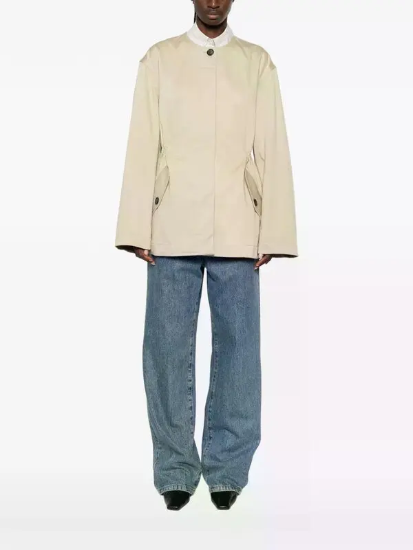 TOTEME Elasticated-waist Cotton-twill Jacket
