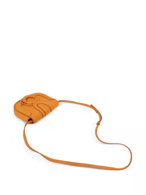Chloé Hana Leather Shoulder Bag - Orange