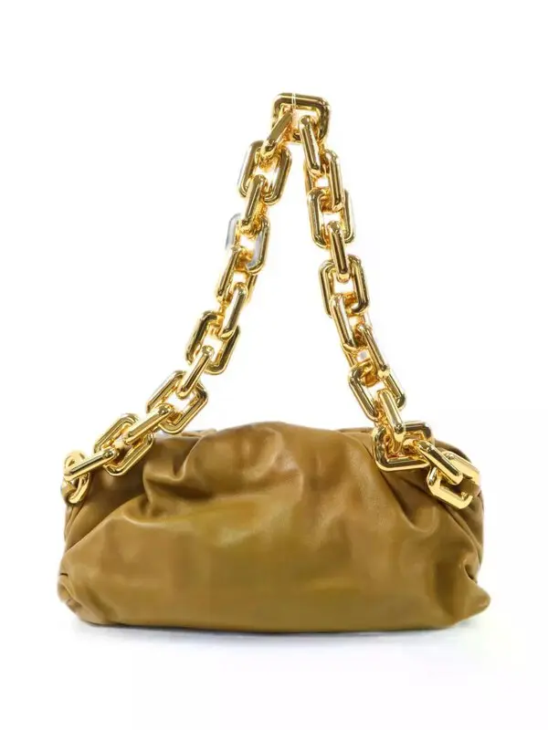 Bottega Veneta The Chain Pouch Calfskin Shoulder Bag - Brown