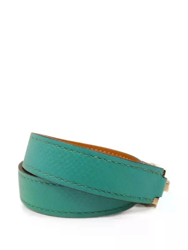 Hermès Drag Double Leather Bracelet