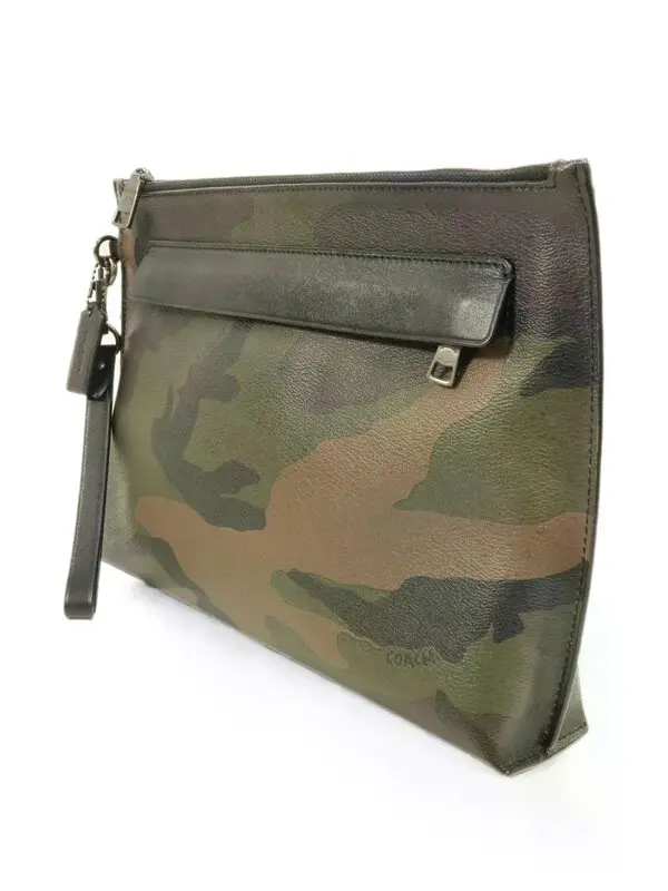 COACH VINTAGE Camouflage Print Clutch Bag