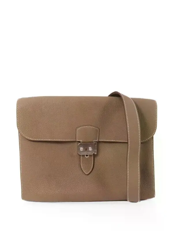 Hermès Sac À Dépêches 29 Leather Messenger Bag