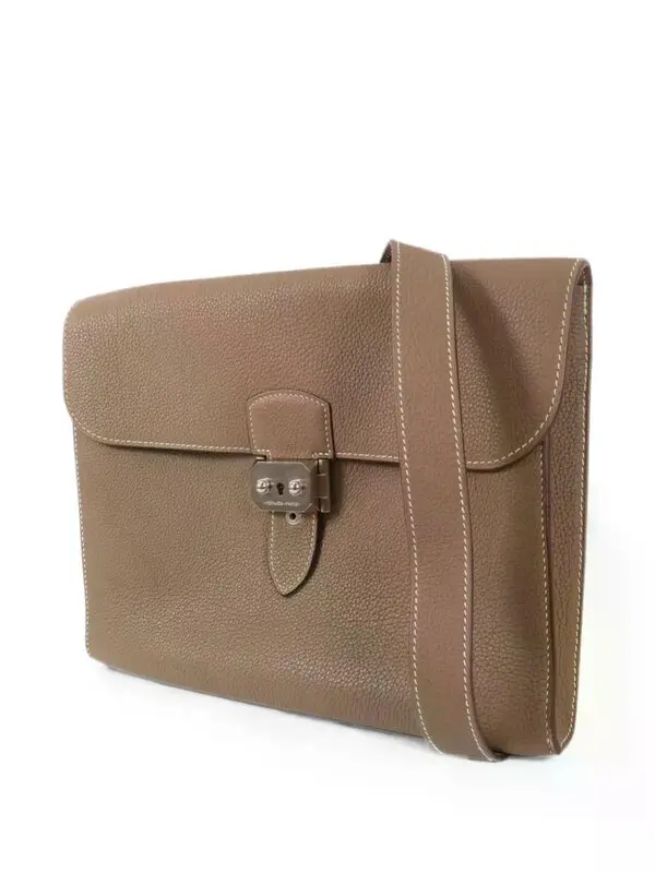 Hermès Sac À Dépêches 29 Leather Messenger Bag