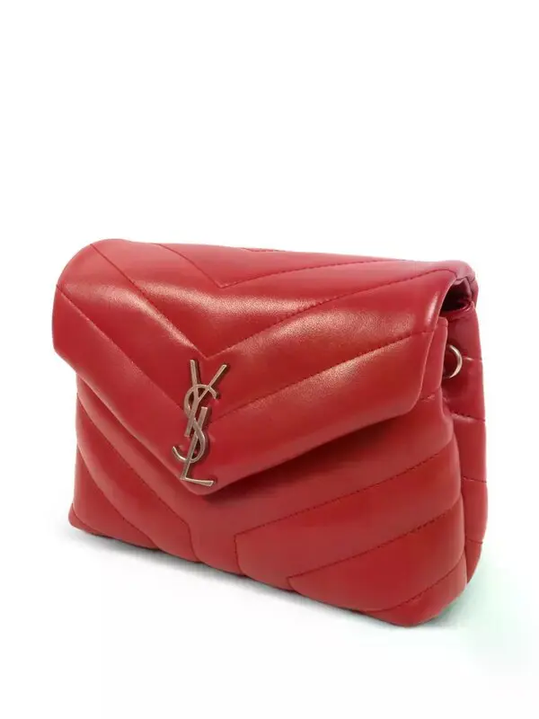 Saint Laurent Loulou Quilted Shoulder Bag - Red