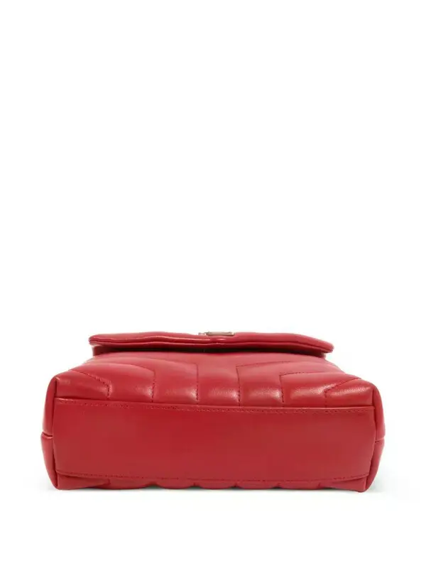 Saint Laurent Loulou Quilted Shoulder Bag - Red
