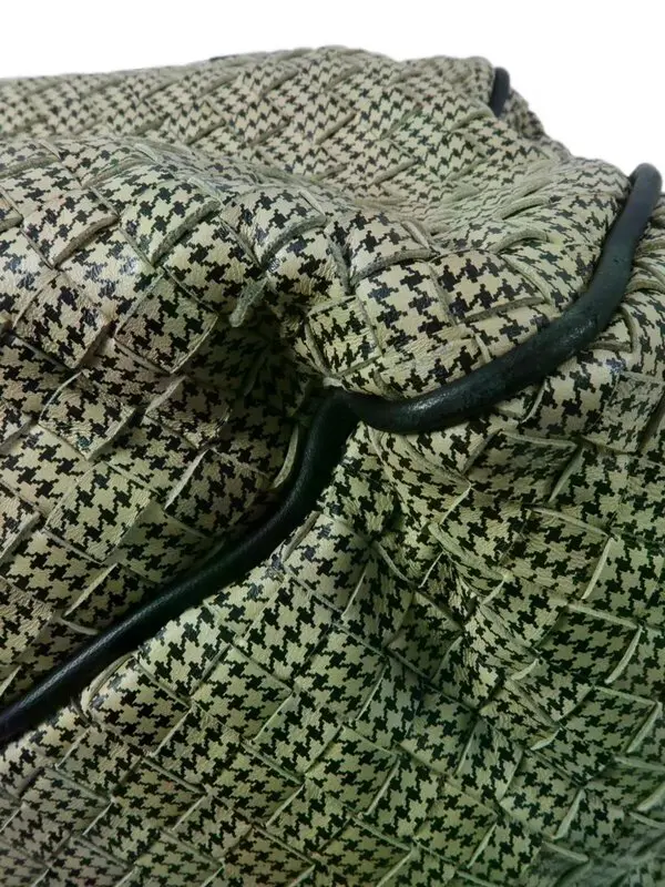 Bottega Veneta Intrecciato Houndstooth Handbag