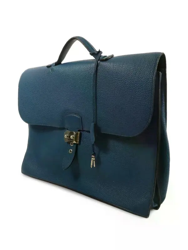 Hermès Sac À Dépêches Leather Briefcase