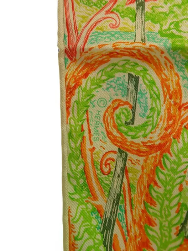 Hermès Illustrative-print Silk Scarf