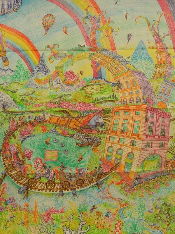 Hermès Illustrative-print Silk Scarf