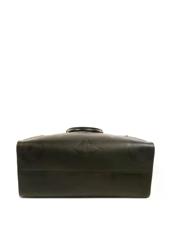 LOUIS VUITTON Leather Monogram Empreinte Tote Bag - Black