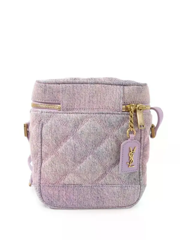 Saint Laurent 1980s Paris Quilted Vanity Shoulder Bag