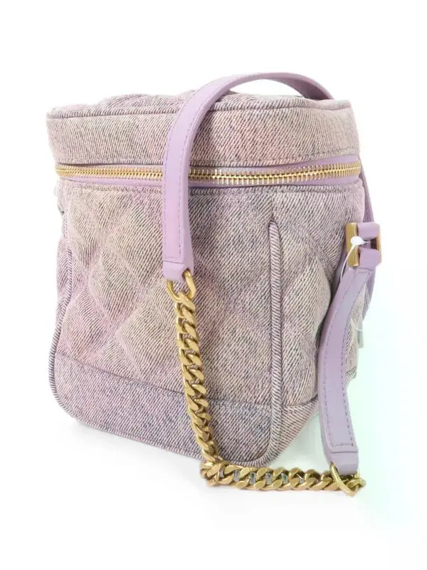Saint Laurent 1980s Paris Quilted Vanity Shoulder Bag